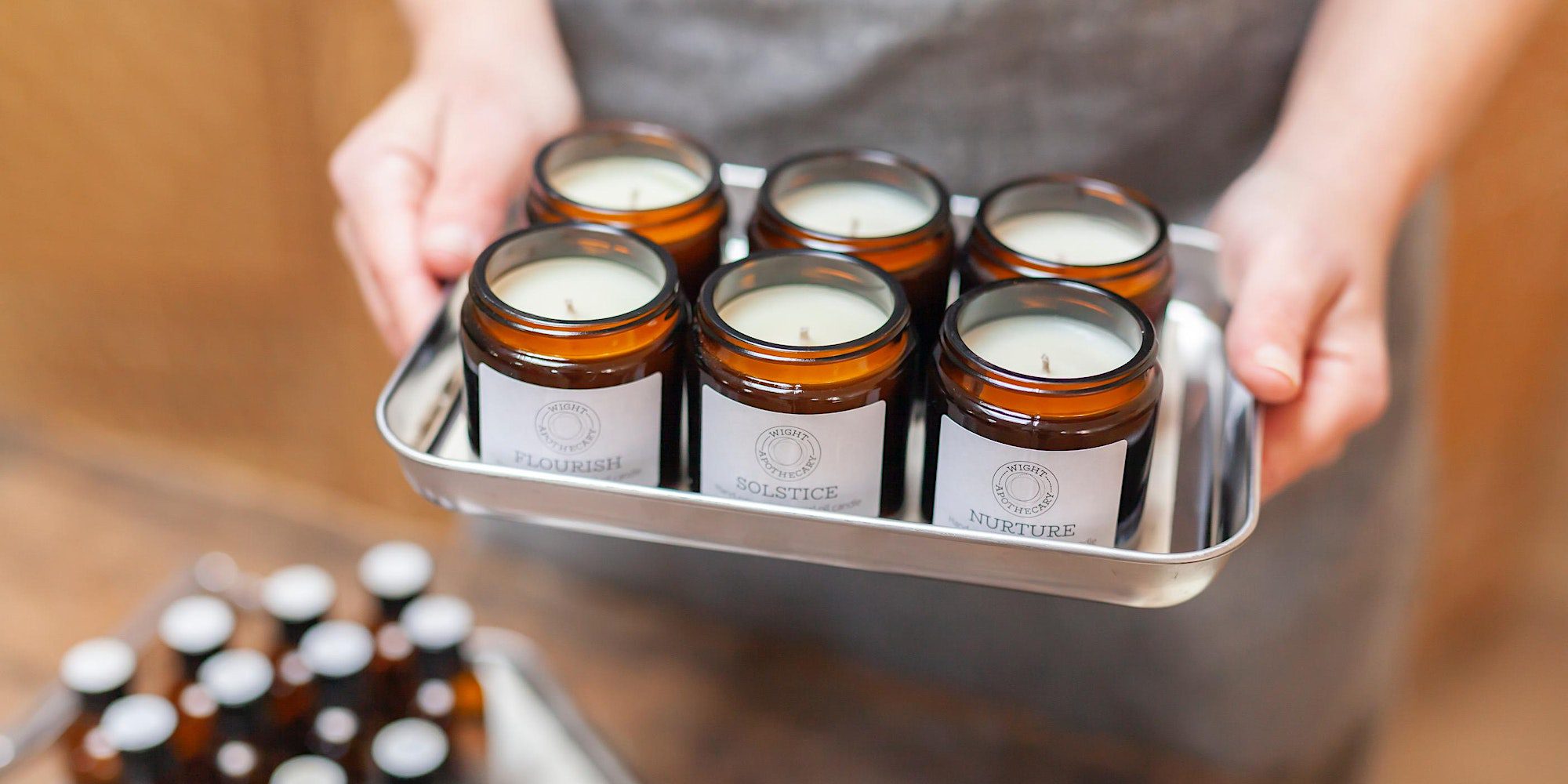 Essential Oil Soy Candle making workshop with Wight Apothecary | Tiny ...